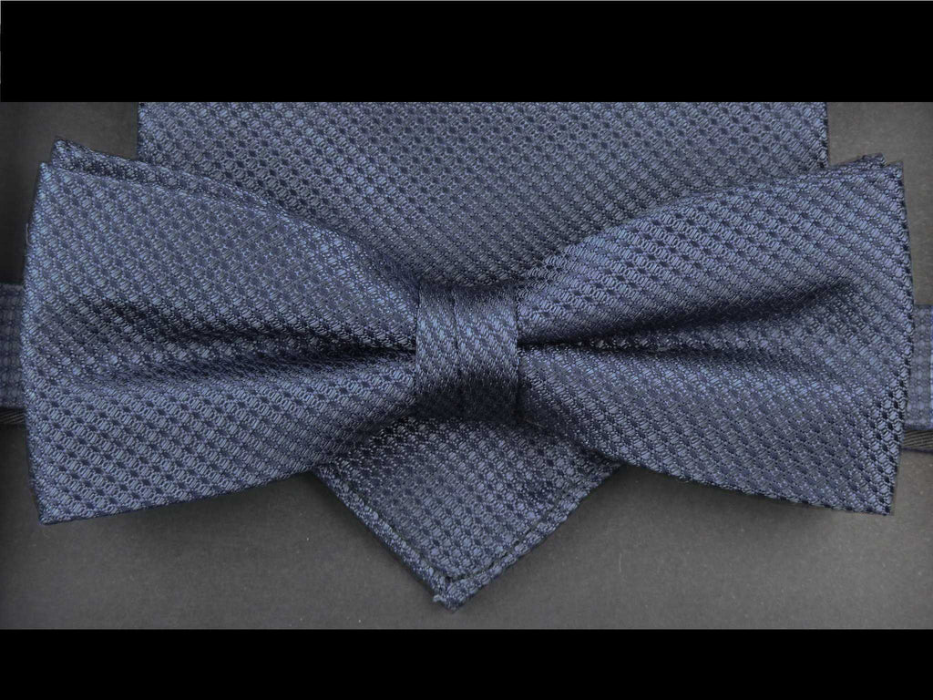 Navy blue silk bow – IOS Clothing